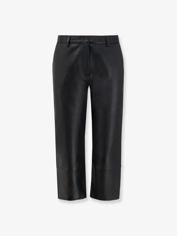 THE FRANKIE SHOP Lior Capri Leather Trousers
