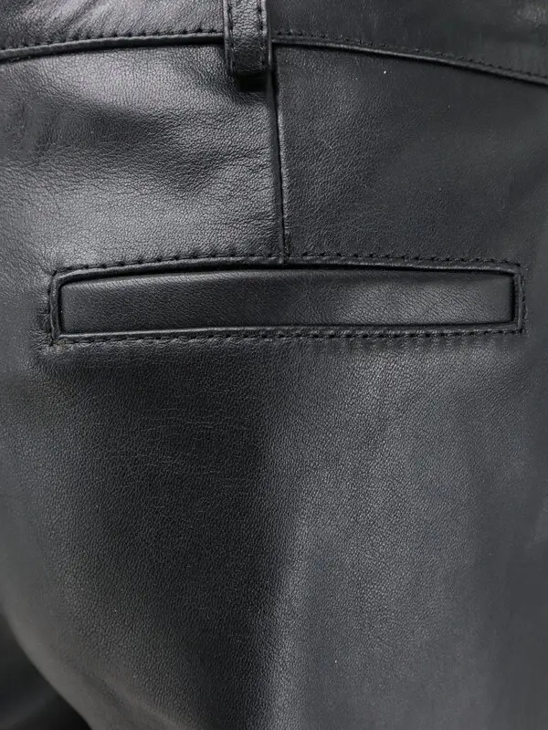 THE FRANKIE SHOP Lior Capri Leather Trousers