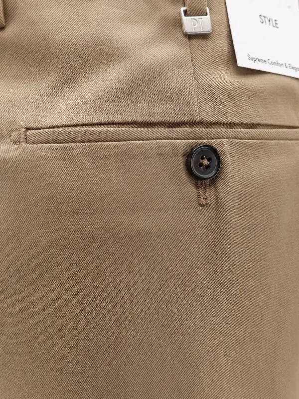 PT TORINO Cotton Trousers - Brown