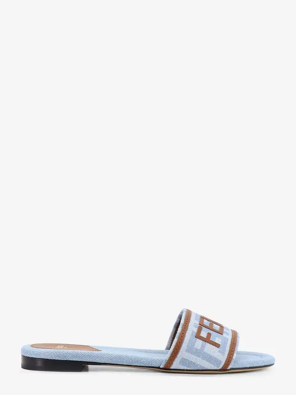 Fendi Sunshine Ff Denim Sandals