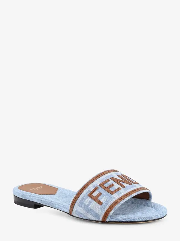 Fendi Sunshine Ff Denim Sandals
