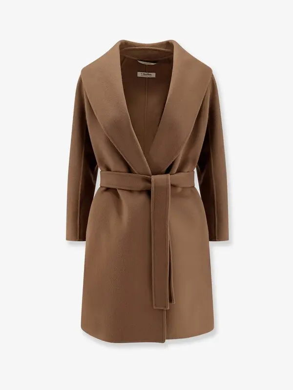 Max Mara Messi Virgin Wool Coat - Beige