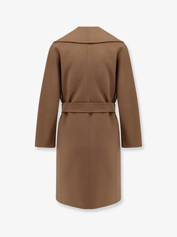 Max Mara Messi Virgin Wool Coat - Beige