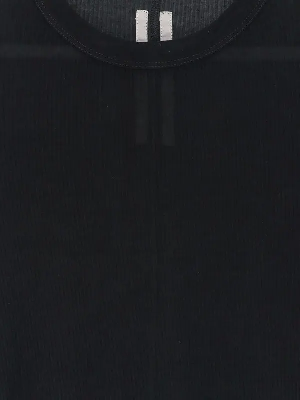 Rick Owens Viscose And Silk Blend T-shirt
