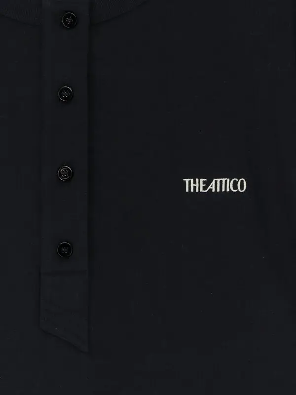 Attico Cotton T-shirt With Embroidered Logo