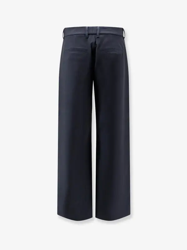 Max Mara Smmgela Cotton Blend Trousers - Blue