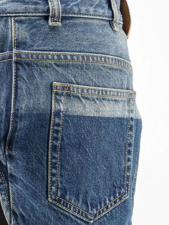 Attico Denim Mini Skirt