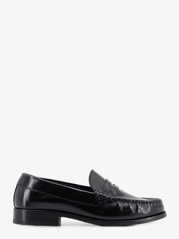 ALOHAS Rivet Leather Loafers - Black