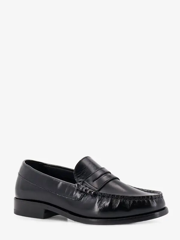 ALOHAS Rivet Leather Loafers - Black