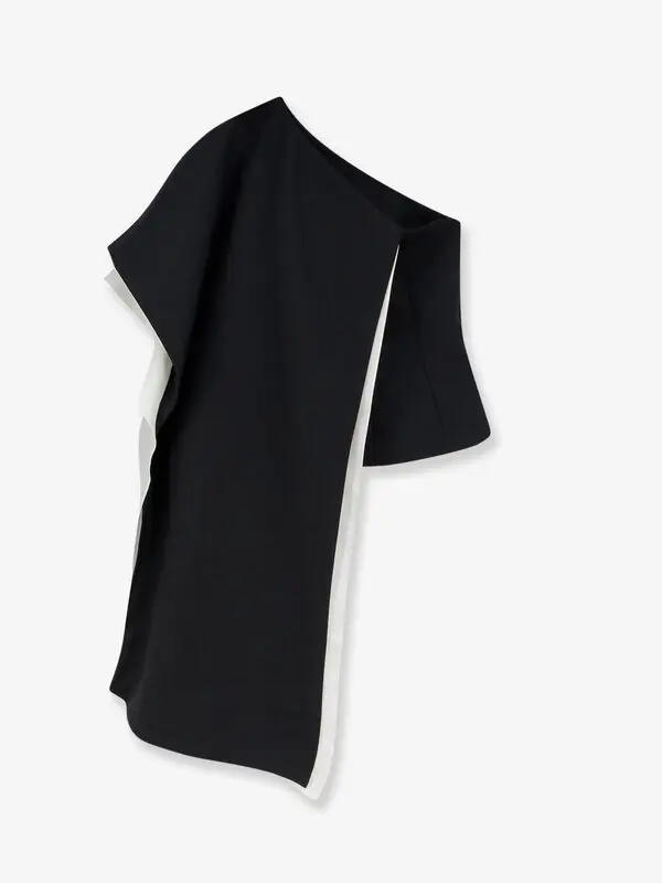 RÓHE Wool Blend Top With Silk Inserts