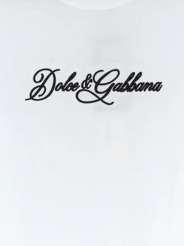Dolce & Gabbana Cotton T-shirt With Logo - White