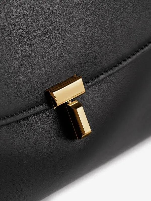 TOTEME T-lock Leather Shoulder Bag