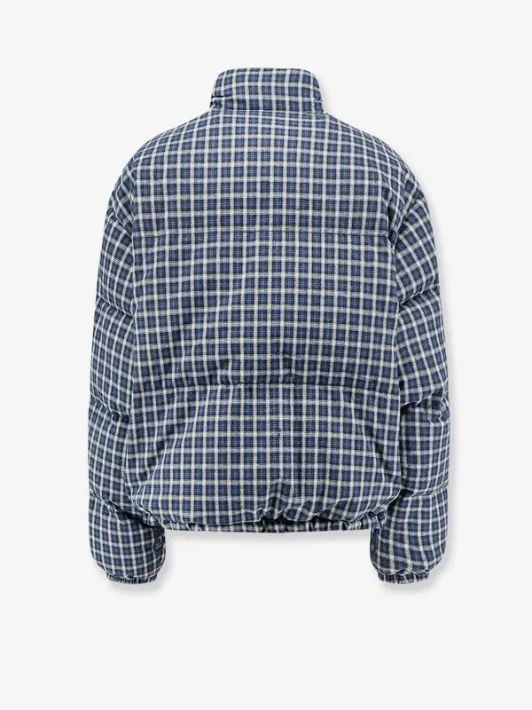 Miu Miu Reversible Madras Flannel Down Jacket