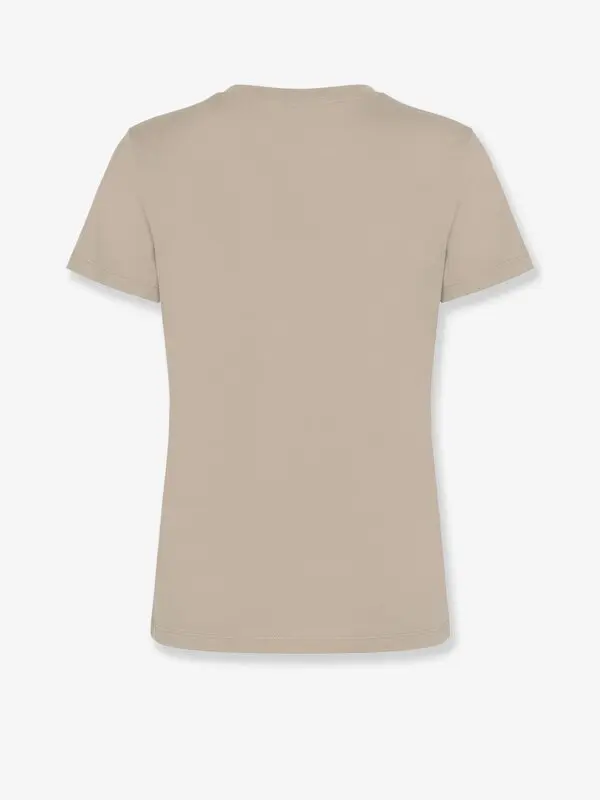 Max Mara Papaia Cotton T-shirt With Monogram