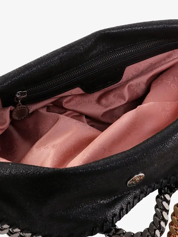 Stella McCartney Falabella Shaggy Deer Shoulder Bag - Black