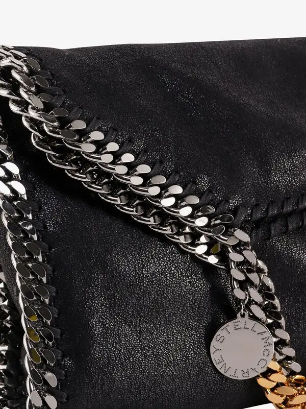Stella McCartney Falabella Shaggy Deer Shoulder Bag - Black