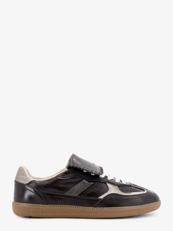 ALOHAS Leather Sneakers With Oversized Tongue And Contrasting Inserts