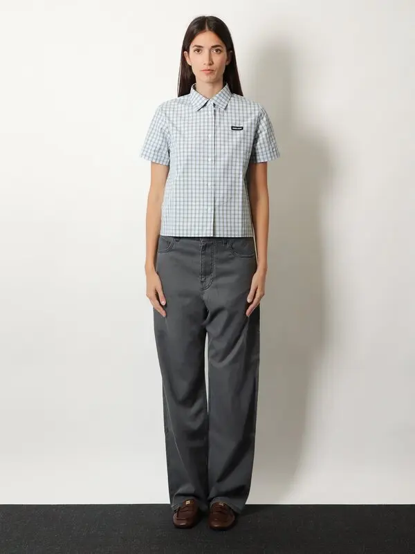 Miu Miu Madras Cotton Shirt