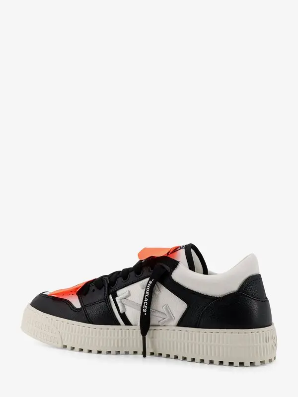 Off-White 3.0 Court Low Top Leather Trainers - Black