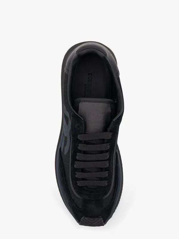 Dolce & Gabbana Dg Cushion Sneakers In Nylon With Suede Inserts