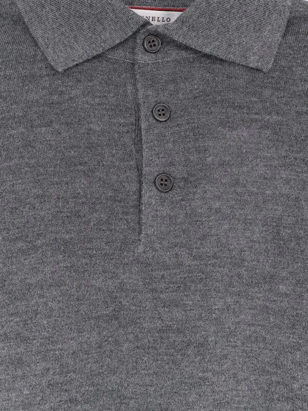 Brunello Cucinelli Cashmere And Silk Polo Shirt
