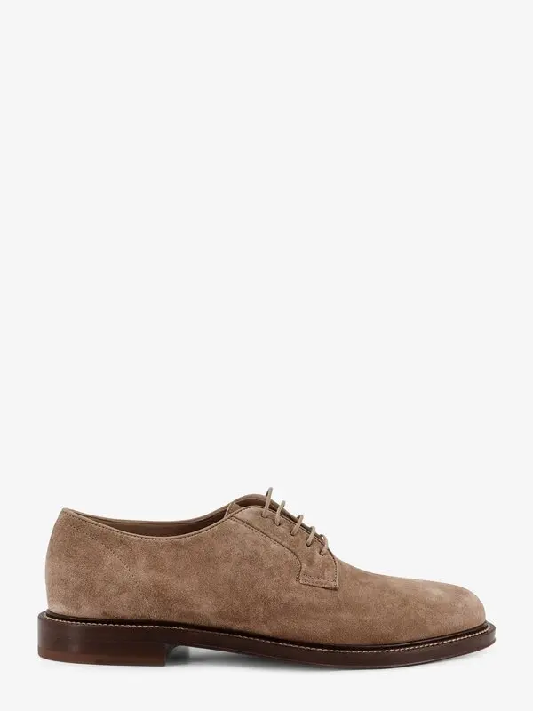 Brunello Cucinelli Suede Lace-up - Beige