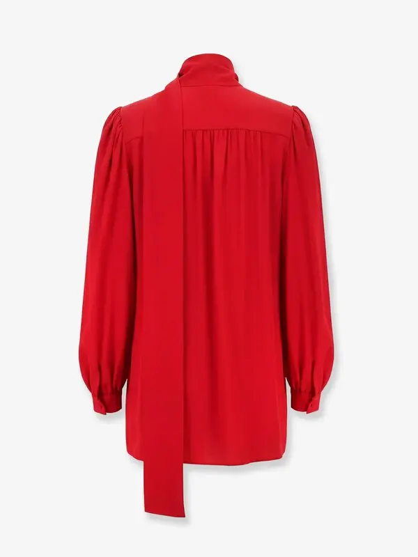 Valentino Garavani Silk Shirt With Bow