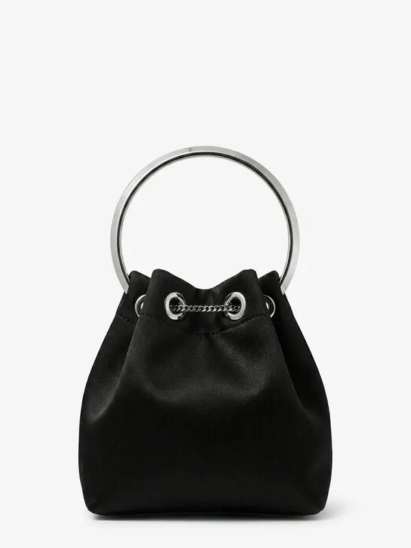 JIMMY CHOO Bon Bon Satin Bucket Bag