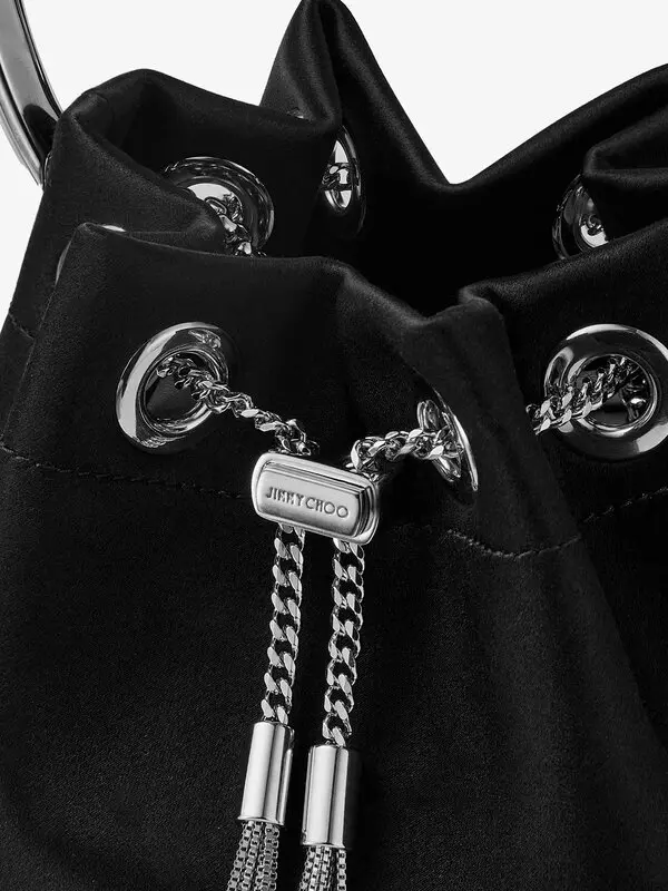 JIMMY CHOO Bon Bon Satin Bucket Bag