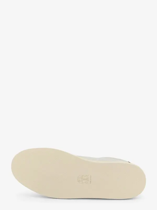 Brunello Cucinelli Low-top Suede And Leather Sneakers