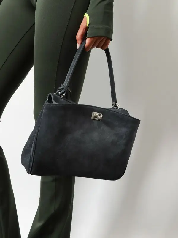 Balenciaga Rodeo S Suede Crossbody Bag