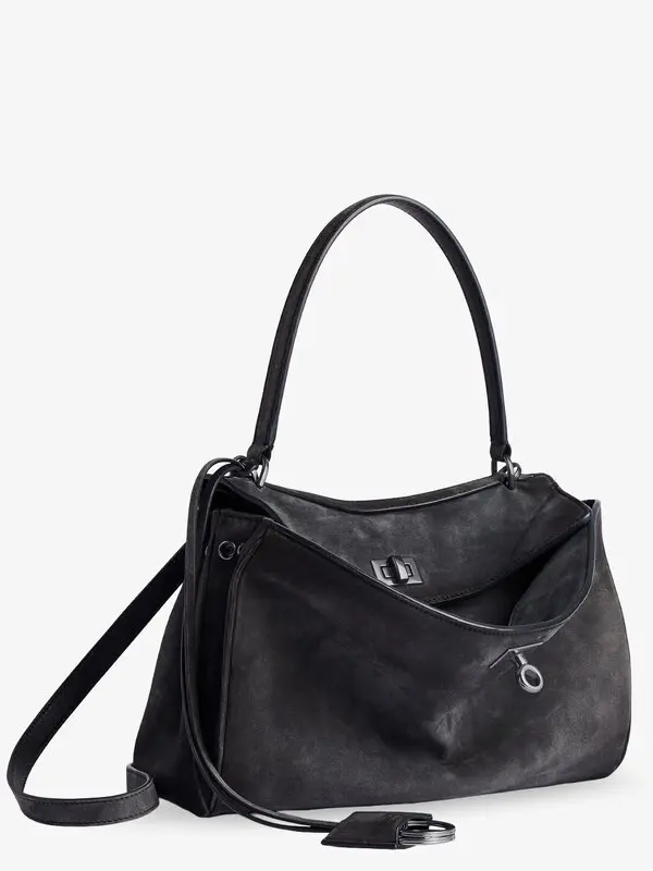 Balenciaga Rodeo S Suede Crossbody Bag