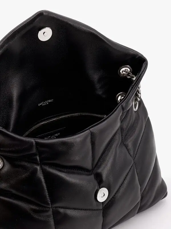 Saint Laurent Puffer Matelassé Leather Crossbody Bag
