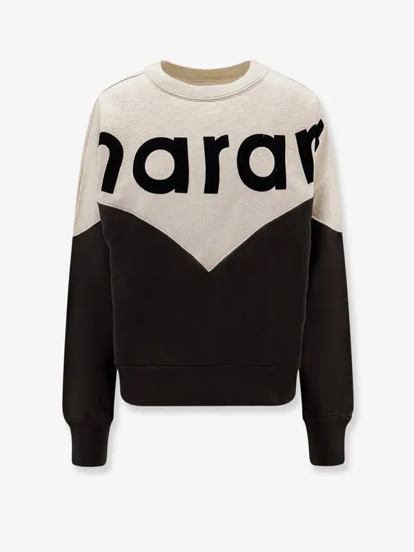 MARANT ETOILE Houston Bicolor Sweatshirt - Beige
