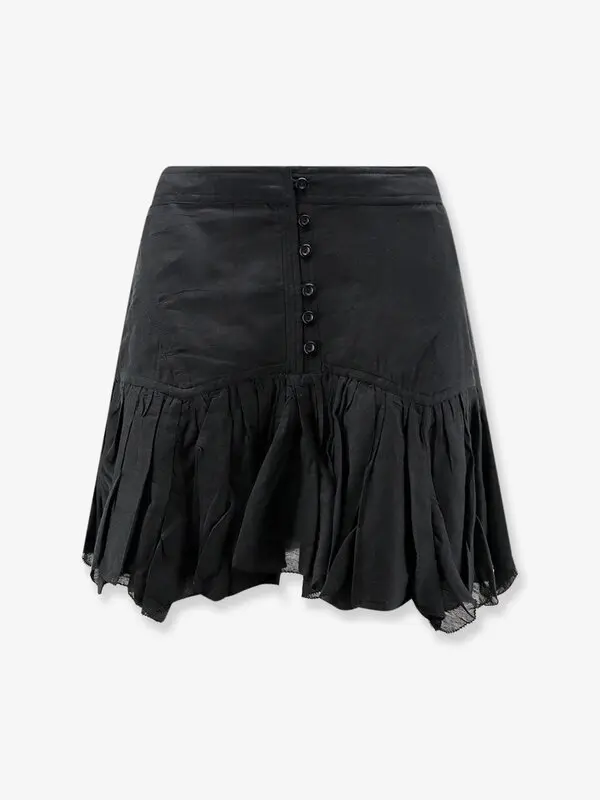 MARANT ETOILE Daneen Organic Cotton And Viscose Skirt - Black