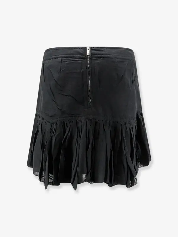 MARANT ETOILE Daneen Organic Cotton And Viscose Mini Skirt - Black