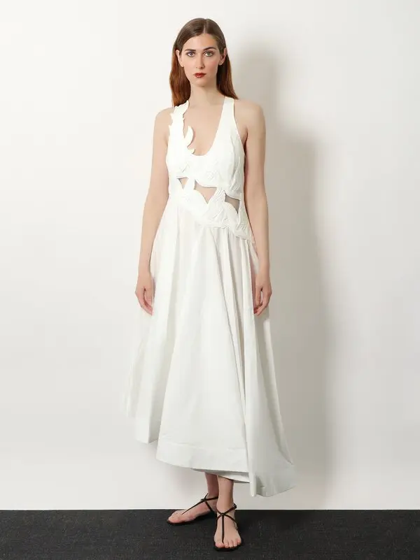 Zimmermann Luna Applique Cotton Dress