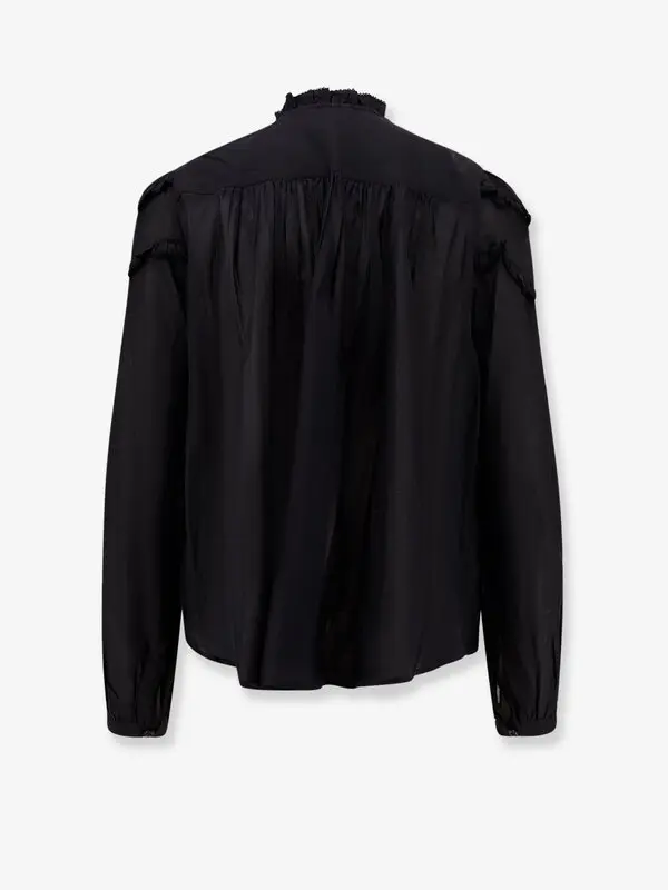 MARANT ETOILE Christa Cotton And Viscose Shirt - Black