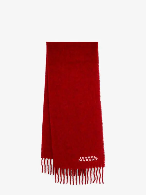 Isabel Marant Étoile Firmy Alpaca Blend Scarf - Red