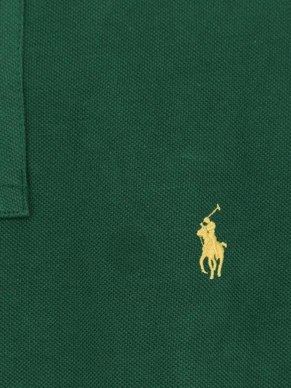 Polo Ralph Lauren Cotton Polo With Front Logo Embroidery - Green