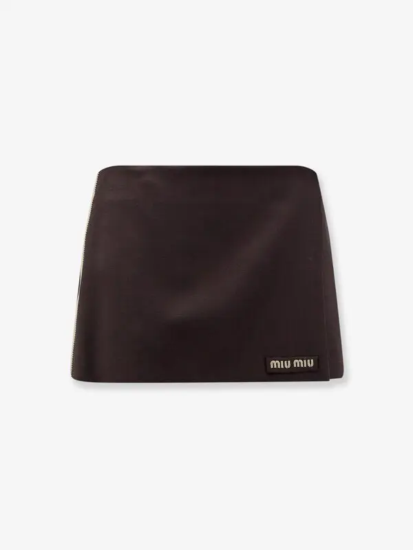 Miu Miu Mohair And Virgin Wool Mini Skirt