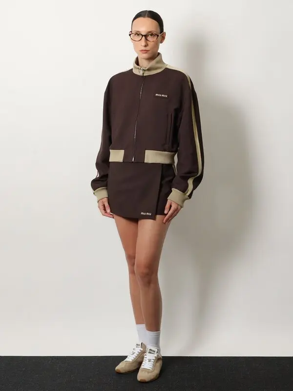 Miu Miu Mohair And Virgin Wool Mini Skirt