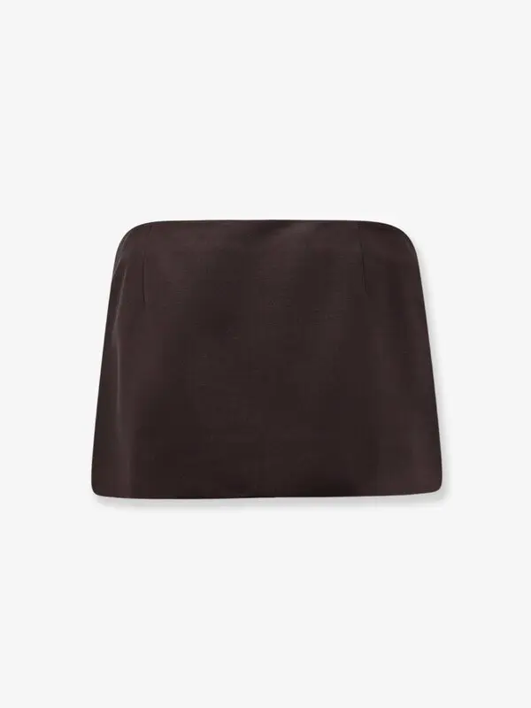 Miu Miu Mohair And Virgin Wool Mini Skirt
