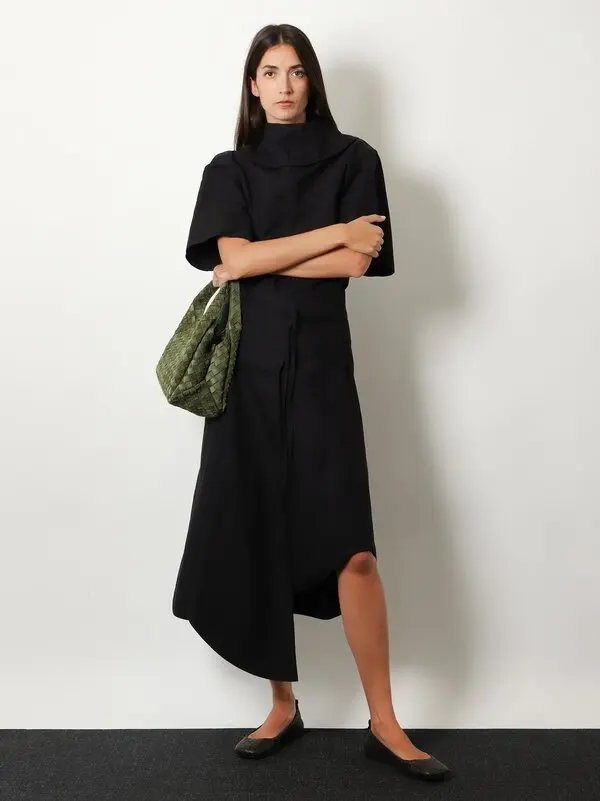 Bottega Veneta Compact Cotton Canvas Skirt
