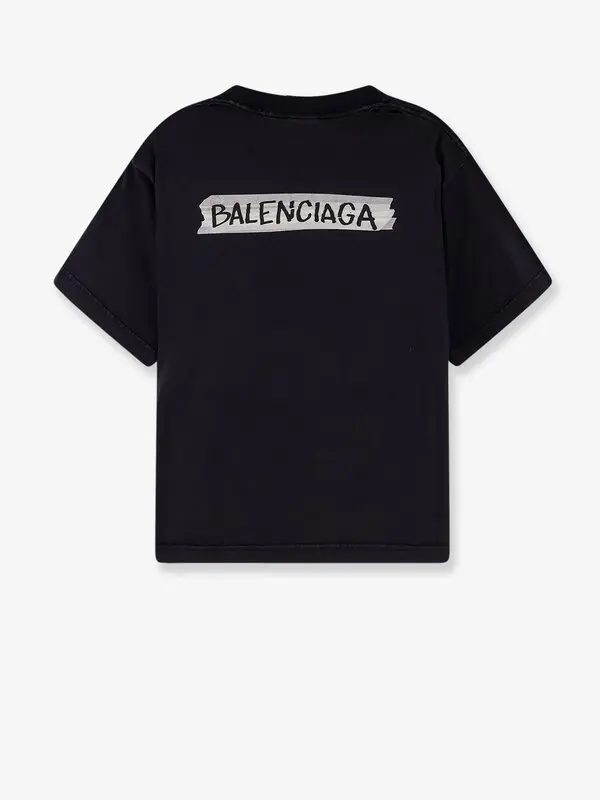 Balenciaga Used Effect Cotton T-shirt