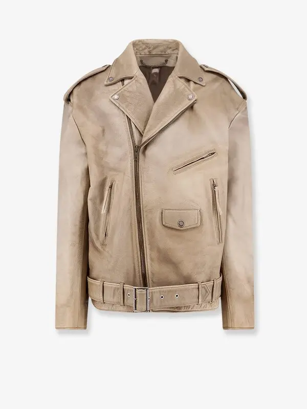 GOLDEN GOOSE Phoebe Leather Biker Jacket
