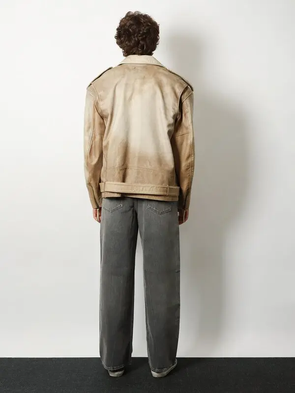 GOLDEN GOOSE Phoebe Leather Biker Jacket