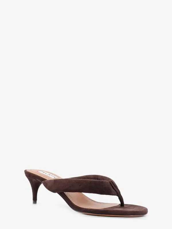 Alaïa Suede Heeled Sandals