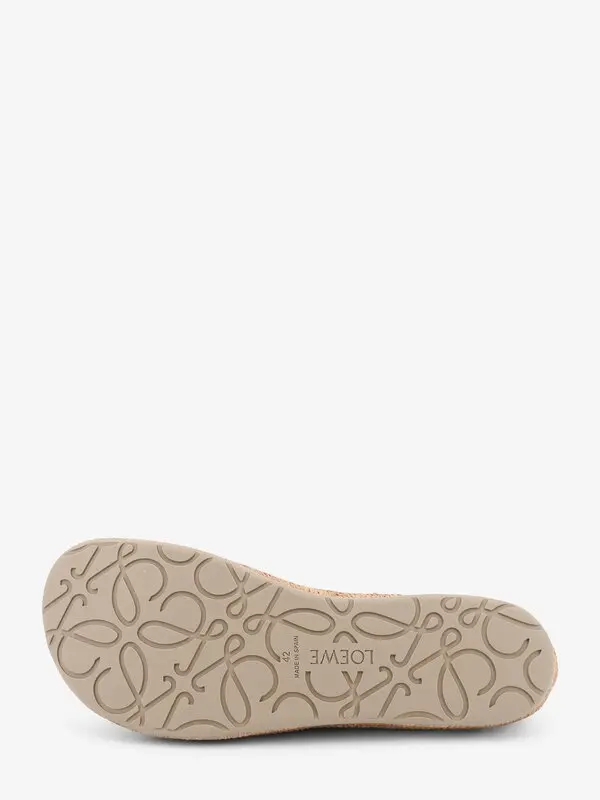 Loewe Rio Suede And Raffia Loafers
