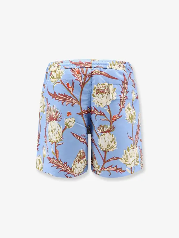 Loewe Paula's Ibiza Floral Print Nylon Swim Trunks